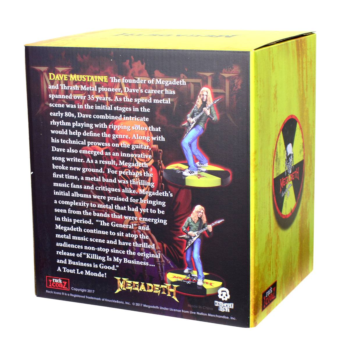 SOLD OUT Megadeth Collectible 2017 KnuckleBonz Rock Iconz Dave Mustain ...